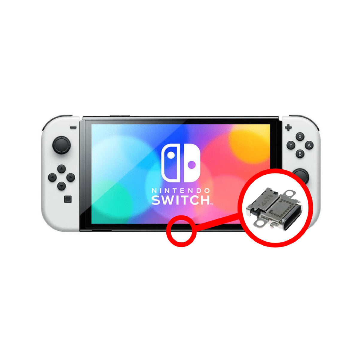 Switch OLED USB-C Charging Port Replacement Service — Gadget Surgery