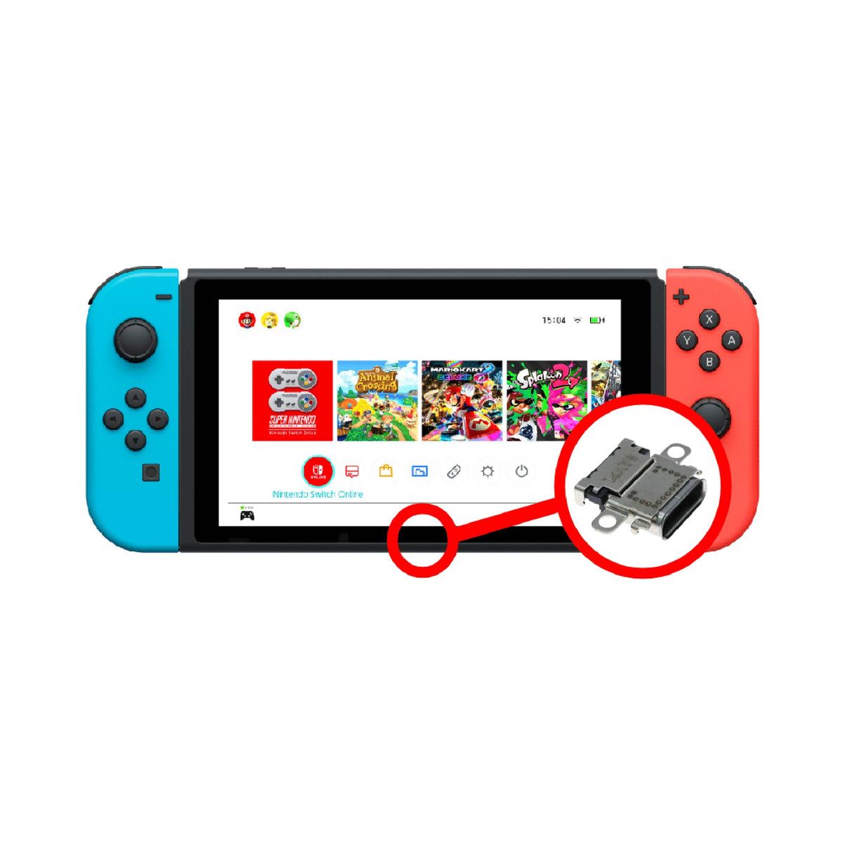 Switch USB-C Charging Port Replacement Service — Gadget Surgery